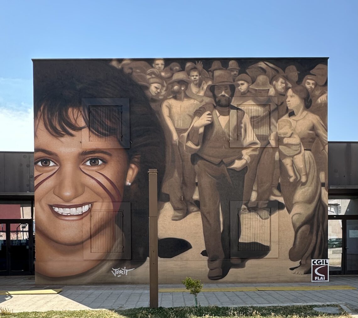 Inaugurazione murale in memoria di Paola Clemente nel X anniversario ...